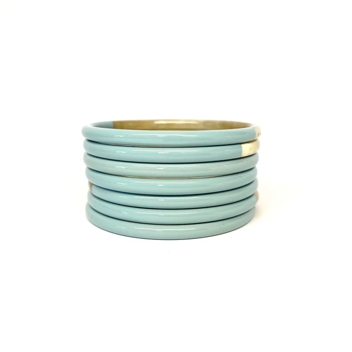 jonc corne | bleu ciel atelier 1811 - bijoux atelier 1811 - j'aime